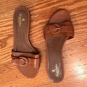 Brooks Brothers | Shoes | Brooks Brothers Slide Brown | Poshmark
